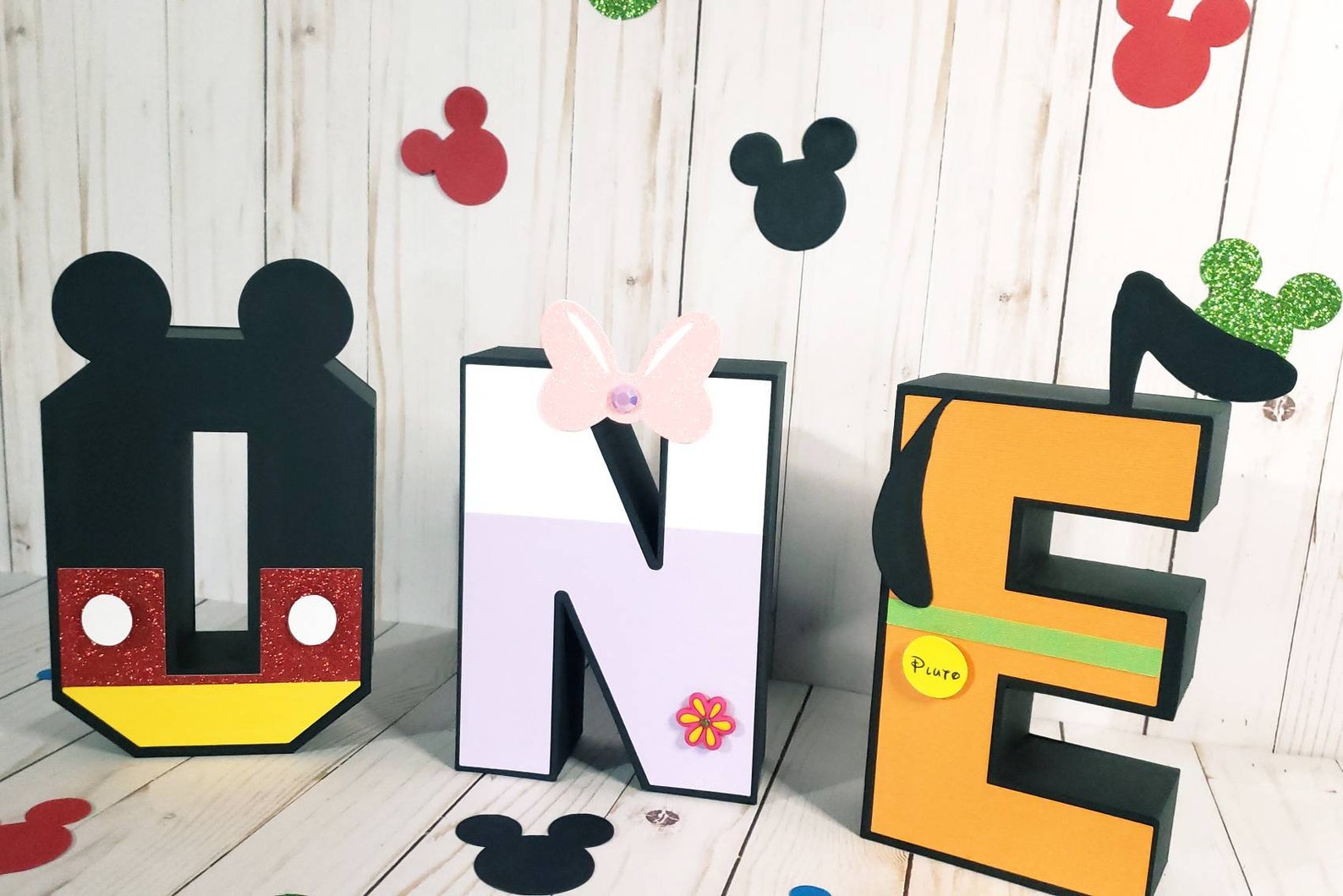 Mouse Clubhouse 3D Letters, Mouse Party 3D Letters, Mouse Letras 3D ...