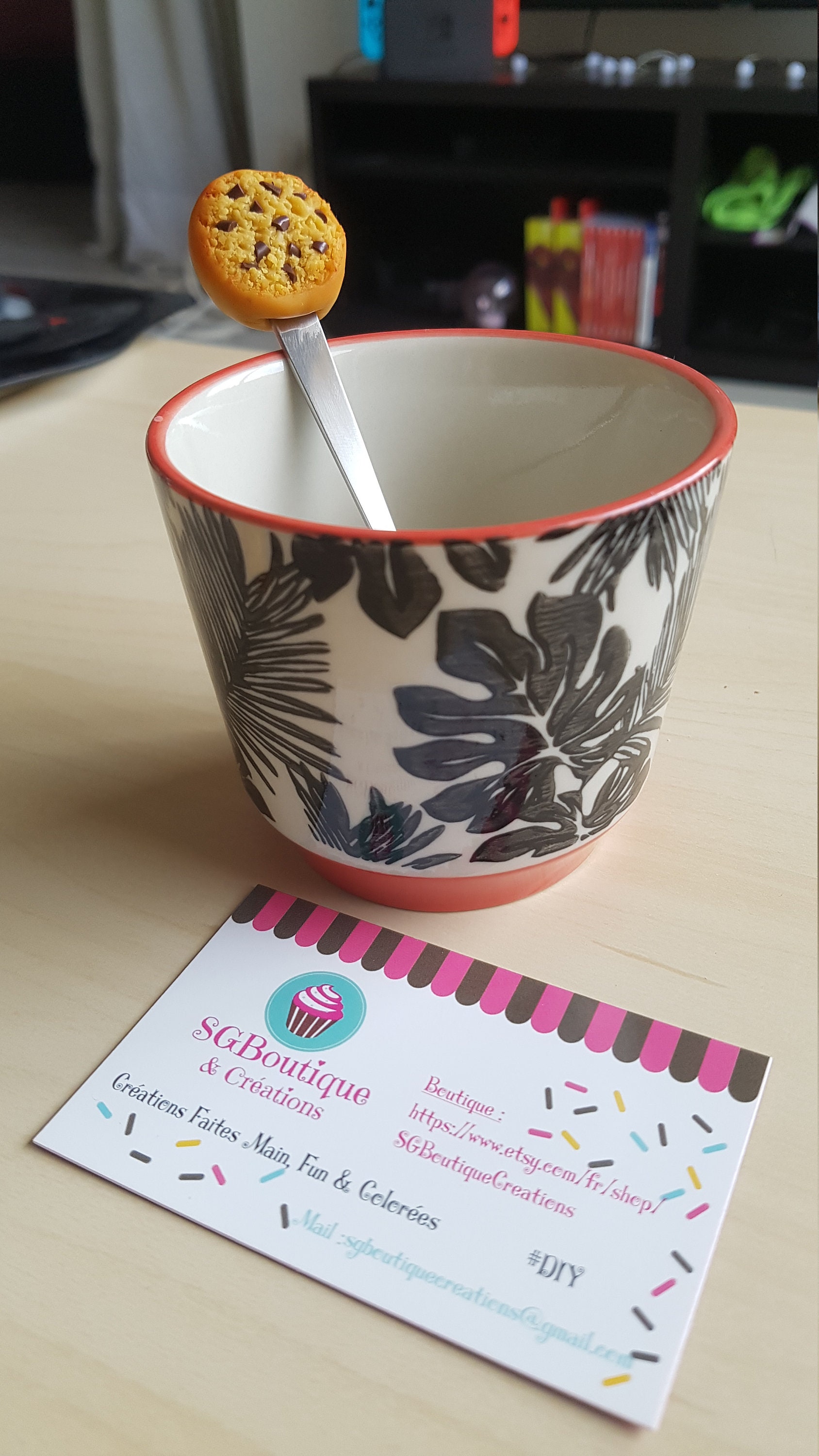 Choc & Multicolored Cookie Coffee Spoon Dessert Spoon - Etsy