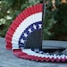 Red, White, and Blue Accordion Paper Fan - Etsy
