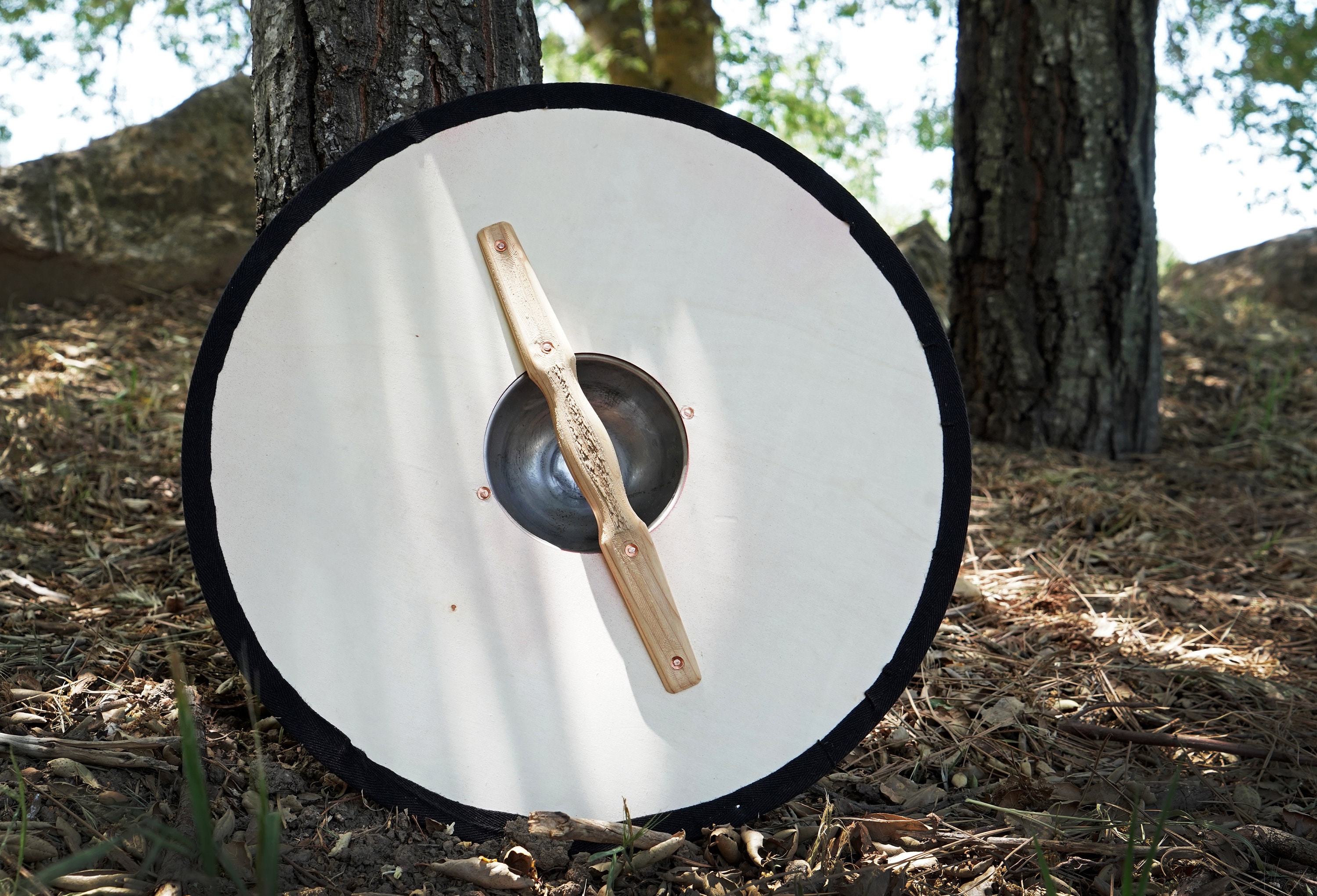 Wooden Toy Viking Shield With Real Steel Boss and Norse Knotwork Design ...