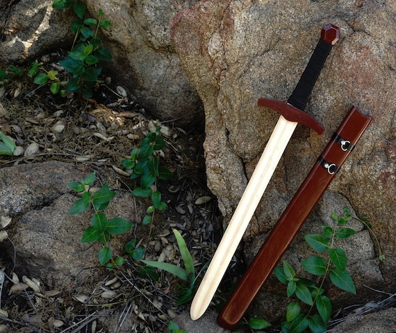 Children's wooden toy medieval knight sword for costu… - Gem