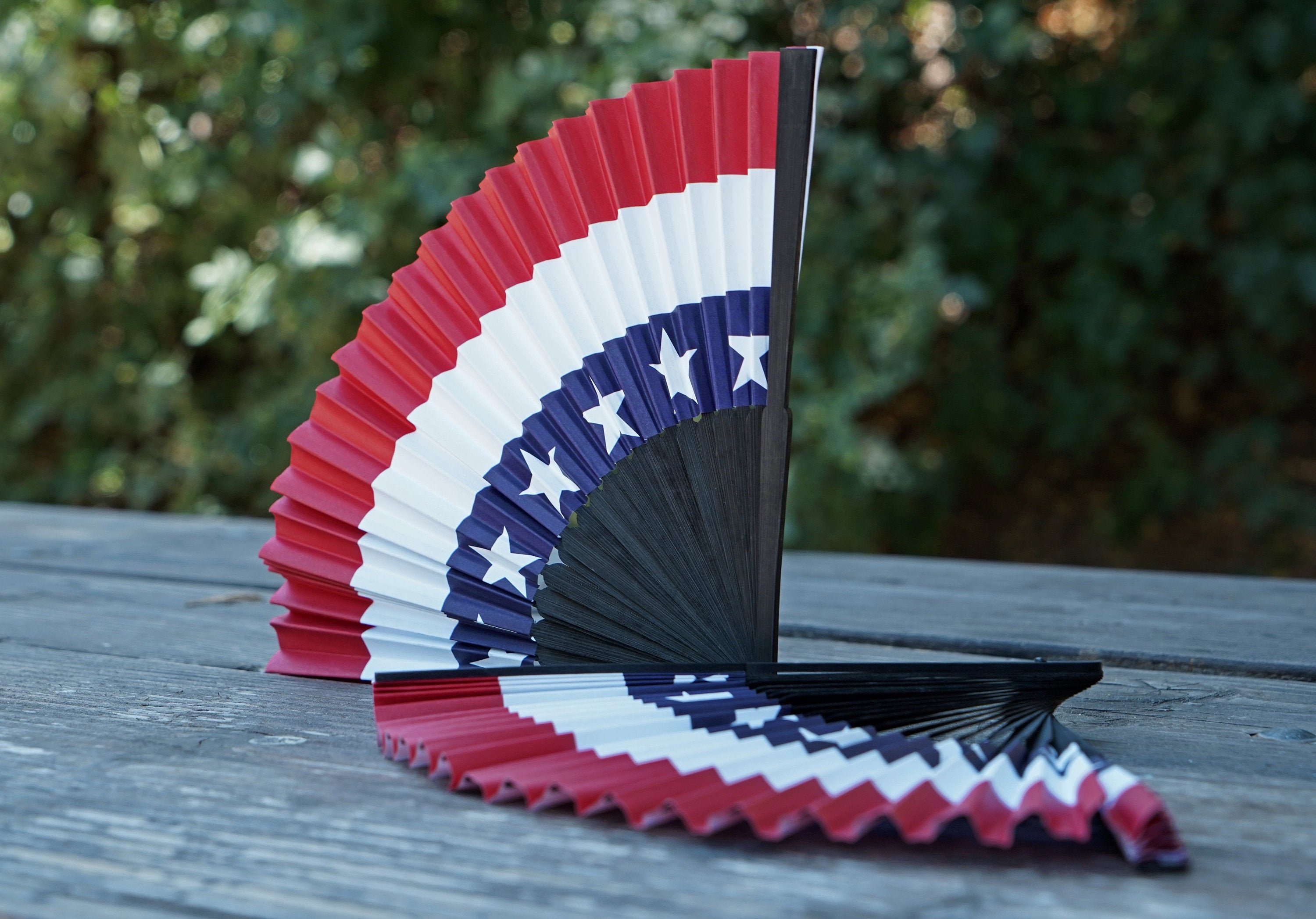 Red, White, and Blue Accordion Paper Fan - Etsy