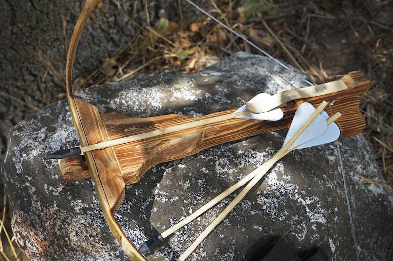 30" Toy Crossbow With Bolts & Belt Quiver - Etsy