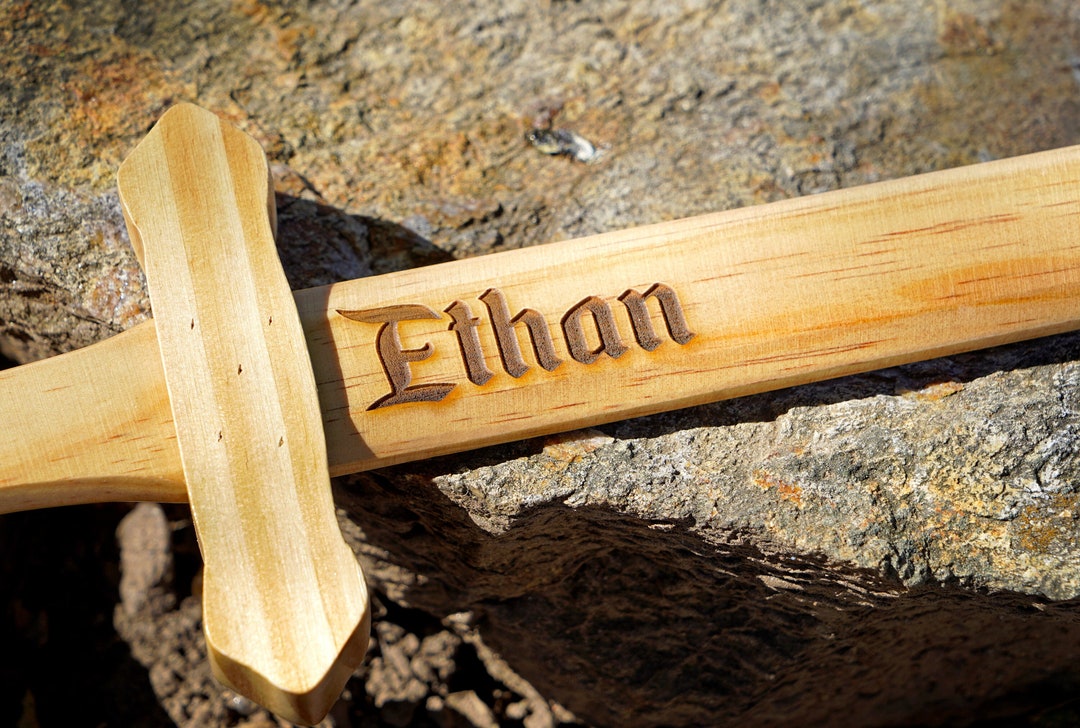 Sturdy Pine Wood Short Sword - Etsy