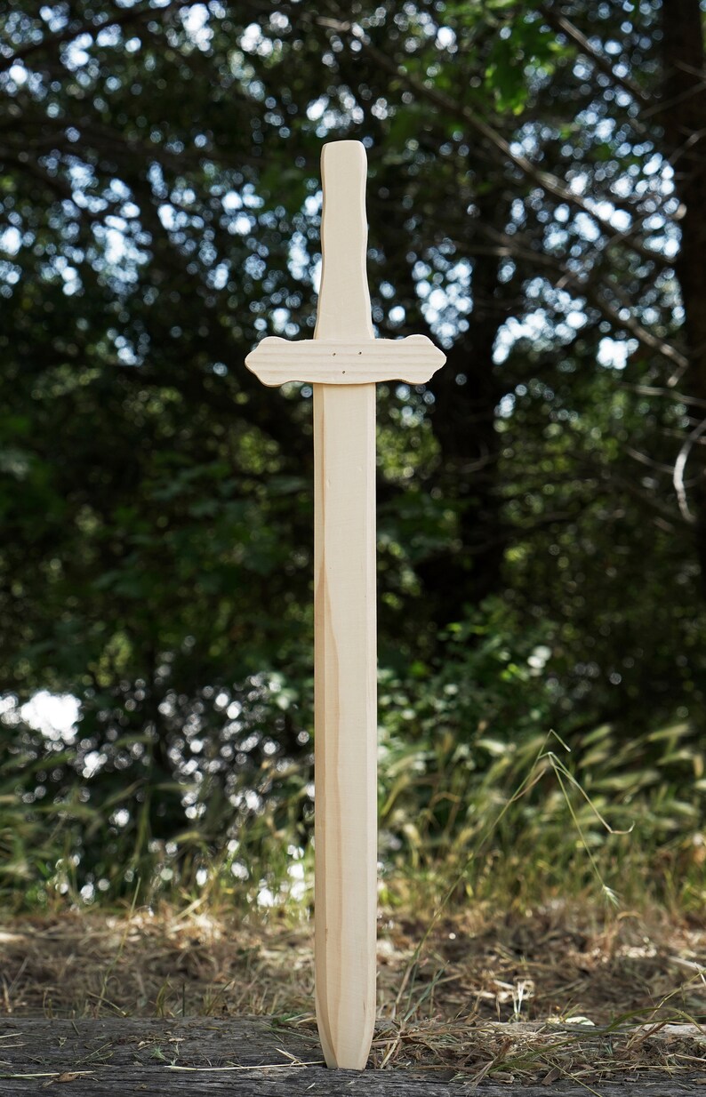 Sturdy Wooden Sword No Finish for DIY Painting or Stain - Etsy