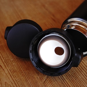 Black Stainless Steel Lid Locking Tumbler - Hot and Cold Approved - Etsy