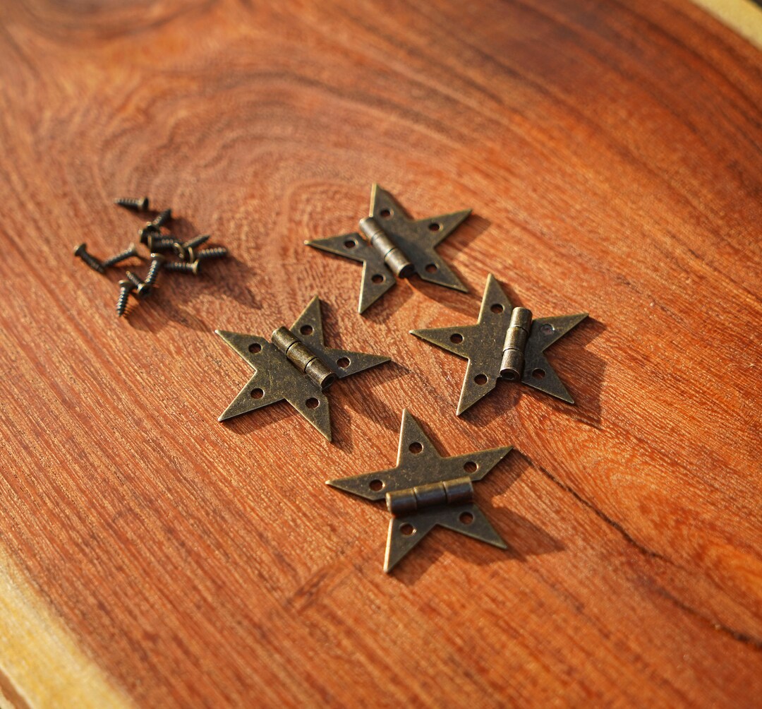Small Steel Star Hinge With Bronze Finish - Etsy