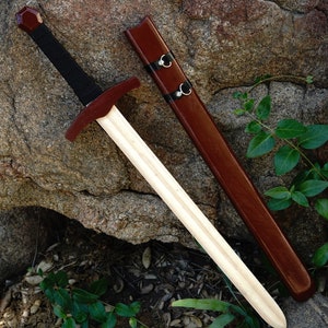 Children's Wooden Toy Medieval Knight Sword for Costume and Play - With ...