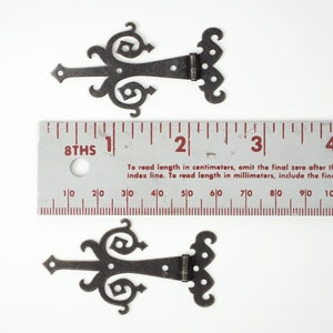 2-3/8" Tiny Medieval Strap Hinge in Bronze Finish for Fairy Doors ...