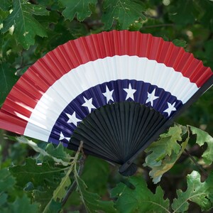 Red, White, and Blue Accordion Paper Fan - Etsy