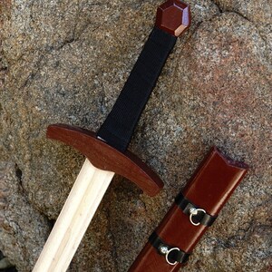 Children's Wooden Toy Medieval Knight Sword for Costume and Play - With ...