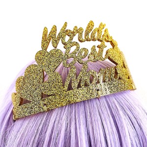 World's Best Mom Tiara, Custom Color, Free Shipping - Etsy