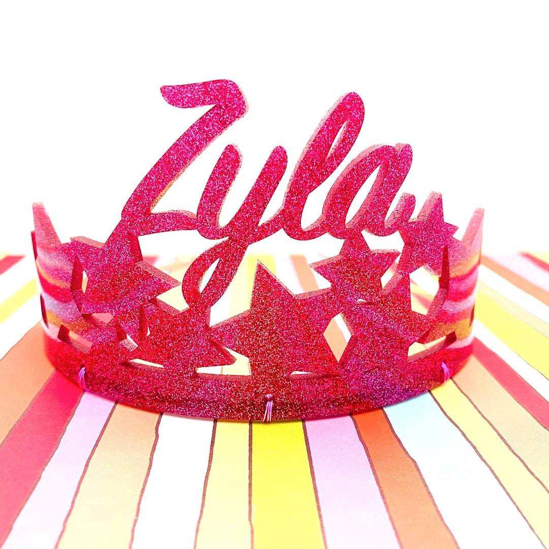 YOUR NAME Tiara With Stars, Custom Tiara, Personalized, Free Shipping ...