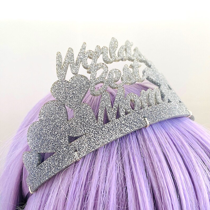 World's Best Mom Tiara, Custom Color, Free Shipping - Etsy