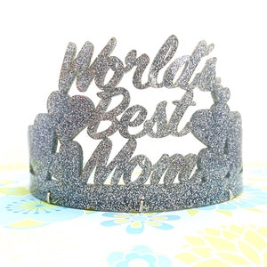 World's Best Mom Tiara, Custom Color, Free Shipping - Etsy