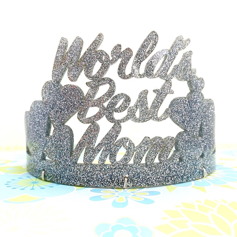 World's Best Mom Tiara, Custom Color, Free Shipping - Etsy