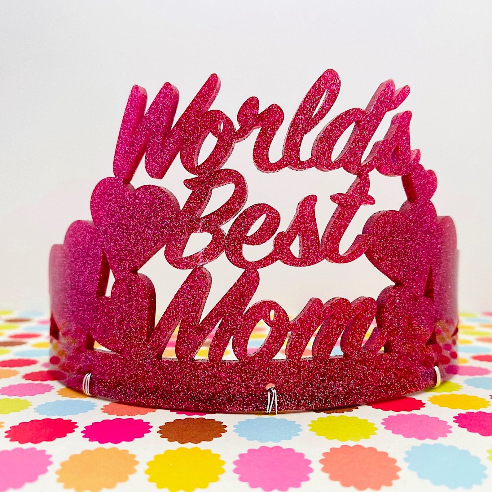 World's Best Mom Tiara, Custom Color, Free Shipping - Etsy