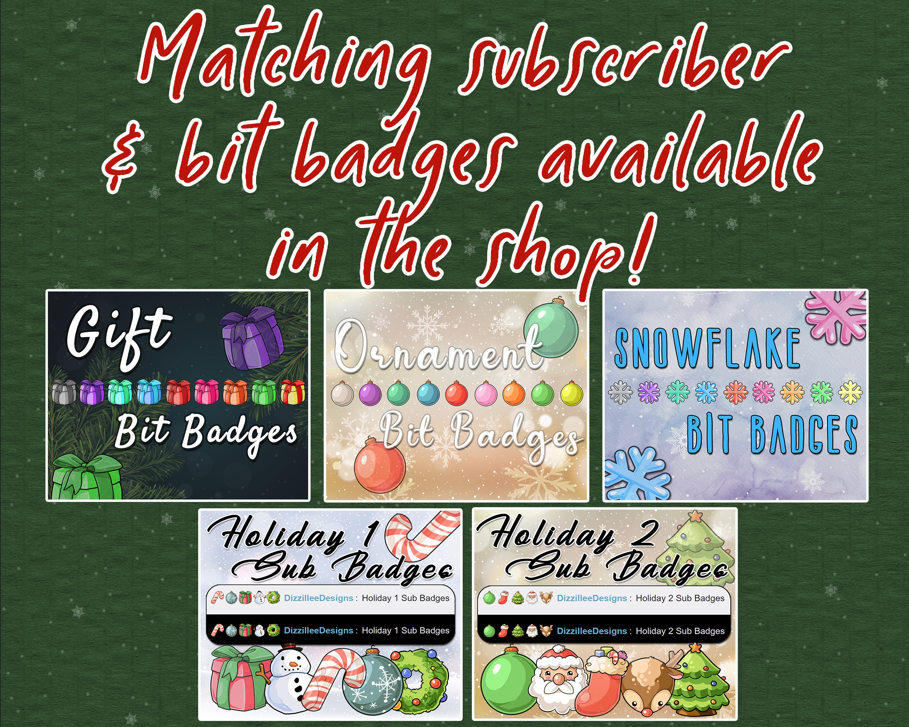 Holiday Twitch PACKAGE Streamer Scenes Panels & Alerts - Etsy