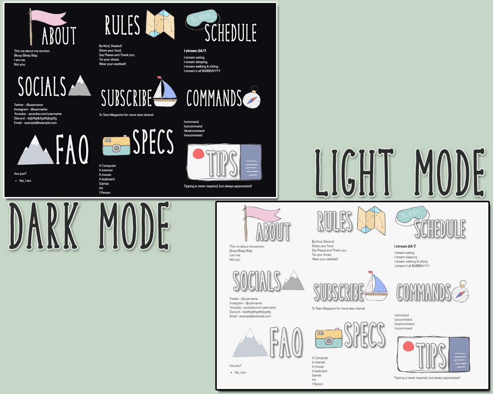Adventure and Travel Twitch PACKAGE Streamer Scenes Panels | Etsy