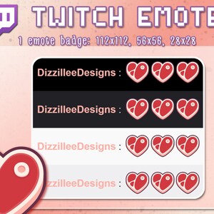 Meaty Love Twitch Emote Channel Points Streamer Emote - Etsy Canada
