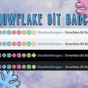 Snowflake Twitch Badges Twitch Bit Badges Twitch Cheer Badges Twitch ...