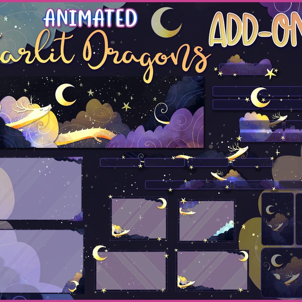 Dragon Twitch Overlay - Etsy