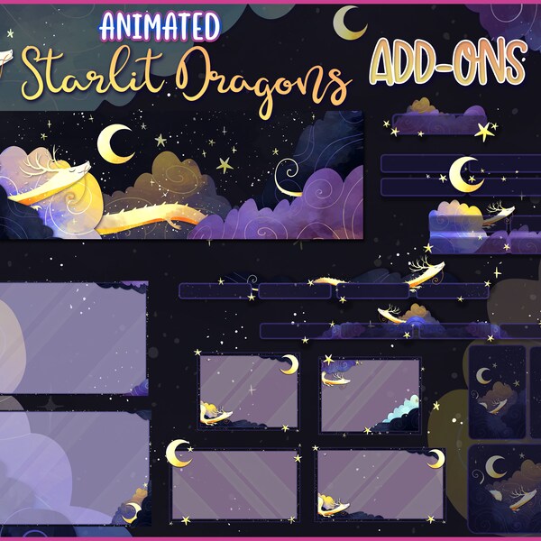 Twitch Space Stars Overlay - Etsy