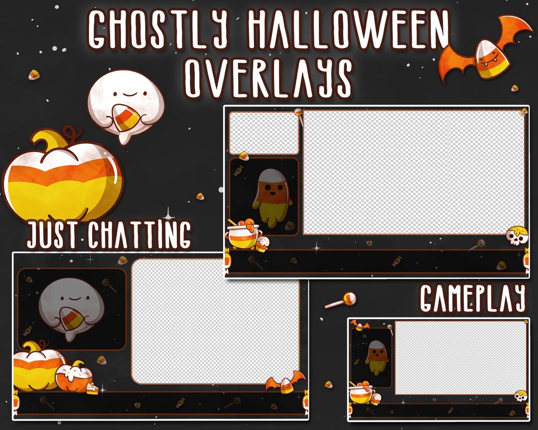 Halloween Ghost Overlays Twitch Streamer Overlays & Scenes - Etsy