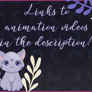 ENTIRE ANIMATED Witch Cat Theme Set Twitch Streamer Bundle Moon Cat ...