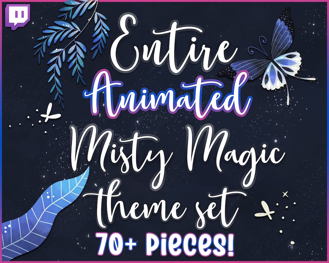 ENTIRE ANIMATED Misty Magic Theme Set Twitch Streamer Bundle Magic ...