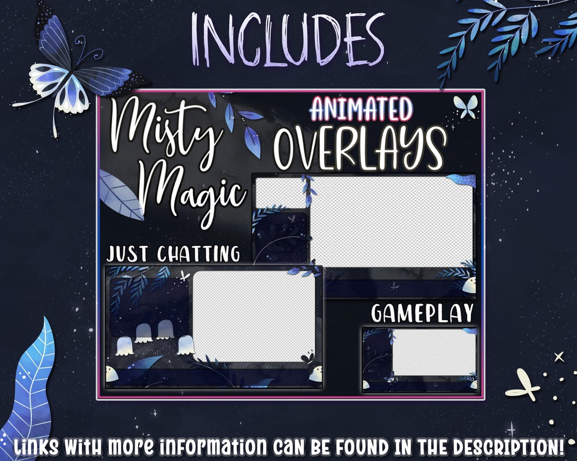 ENTIRE ANIMATED Misty Magic Theme Set Twitch Streamer Bundle - Etsy