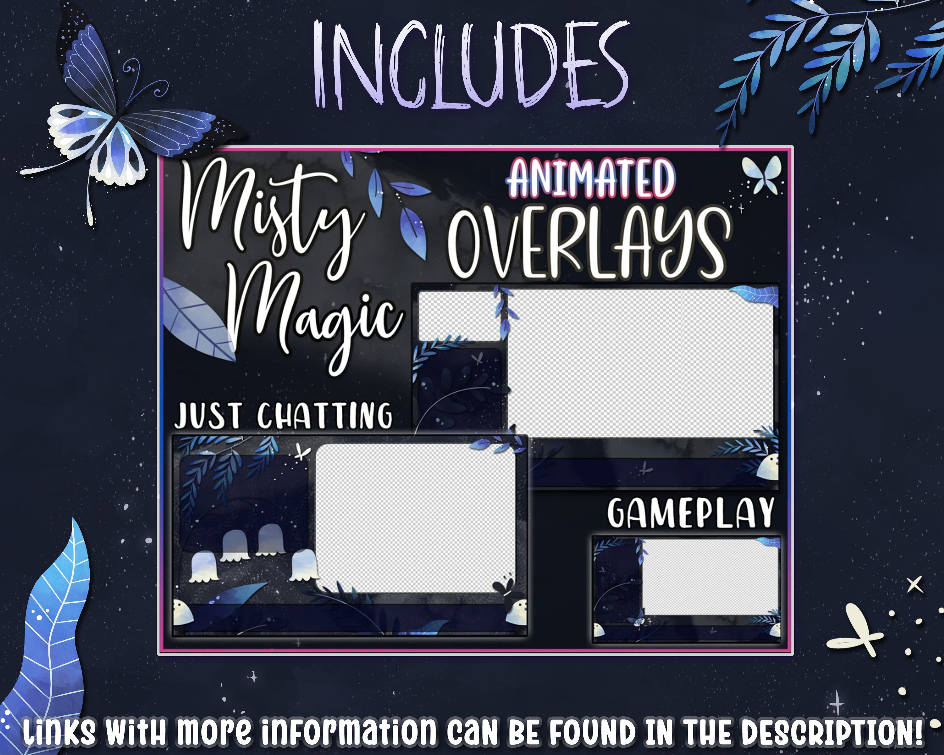 ENTIRE ANIMATED Misty Magic Theme Set Twitch Streamer Bundle - Etsy
