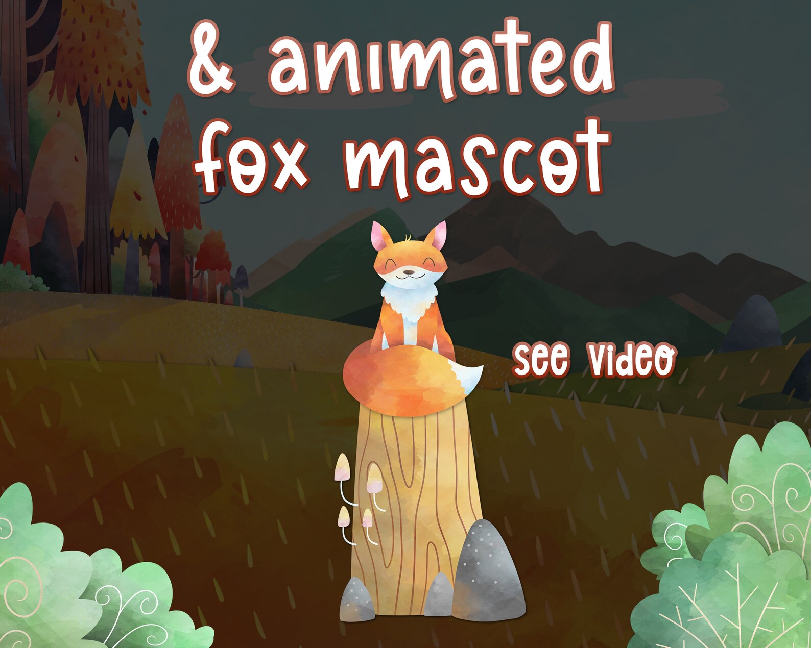 ANIMATED Autumn Twitch PACKAGE Streamer Scenes Panels & - Etsy