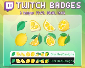 Lemonade Fresh Animated Stream Overlay Package for Twitch, Aesthetic ...
