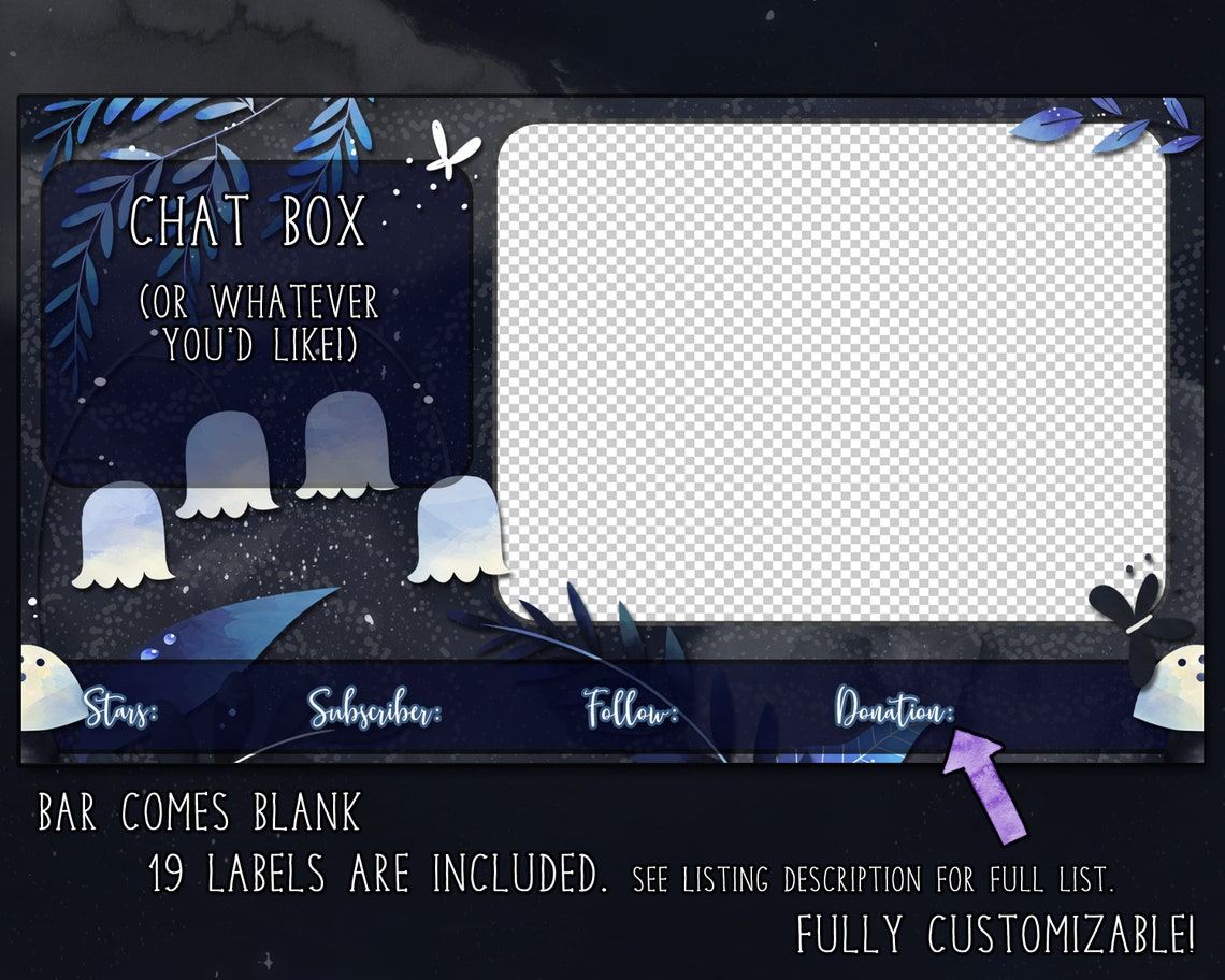 ANIMATED Misty Magic Twitch Overlays Streamer Scenes Panels | Etsy