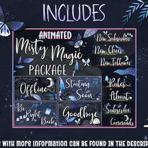 ENTIRE ANIMATED Misty Magic Theme Set Twitch Streamer Bundle Magic ...