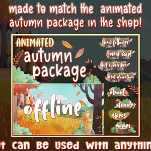 Autumn Overlays Twitch Streamer Scenes & Overlays Fall Leaves Season ...