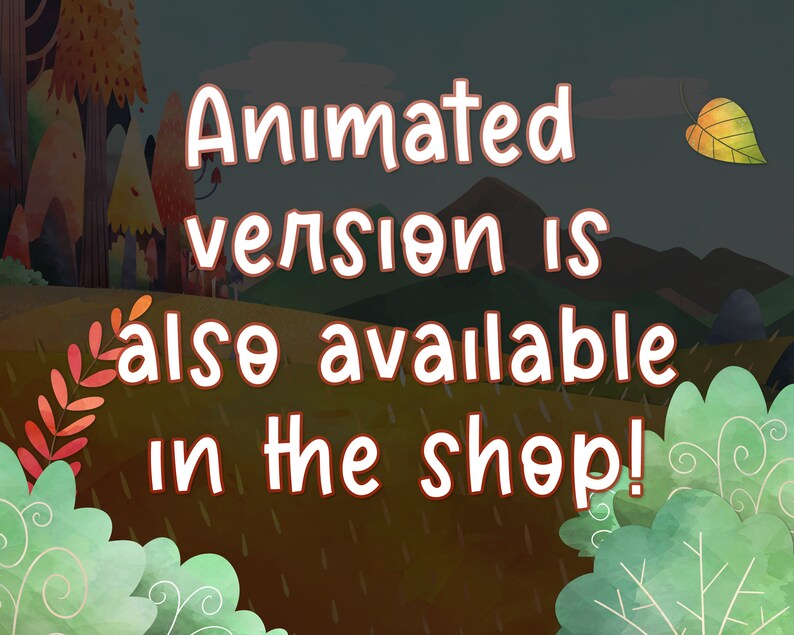 Autumn Overlays Twitch Streamer Scenes & Overlays Fall - Etsy