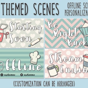 Kitchen Cooking Streamer PACKAGE Streamer Scenes, Panels & Alerts ...