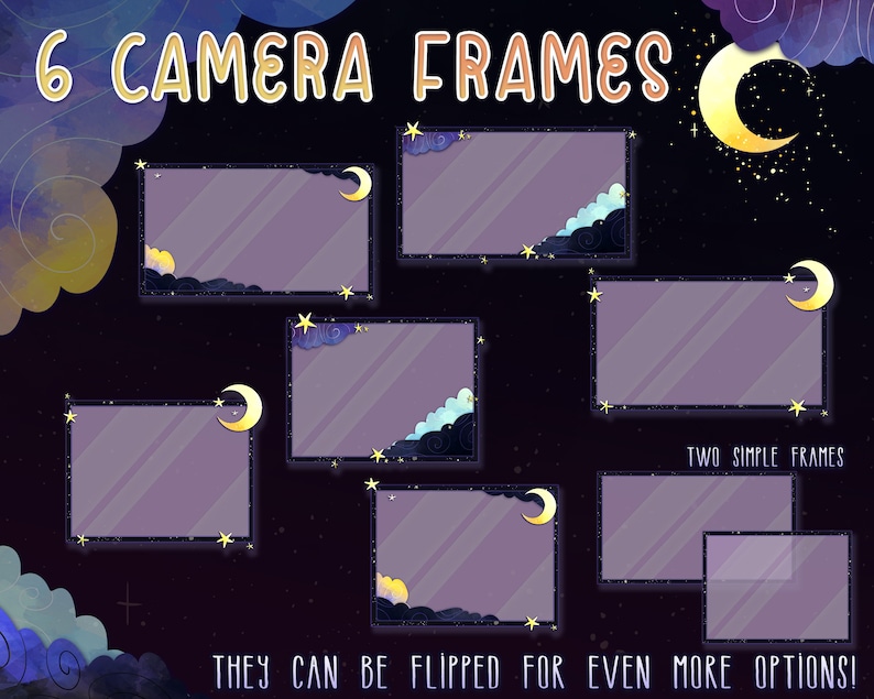 Starlit Skies ADD-ONS Twitch Streamer Bundle Channel - Etsy