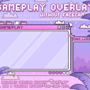 9pc Pink Vaporwave Overlay Set Twitch Streamer Overlays 80's Retrowave ...