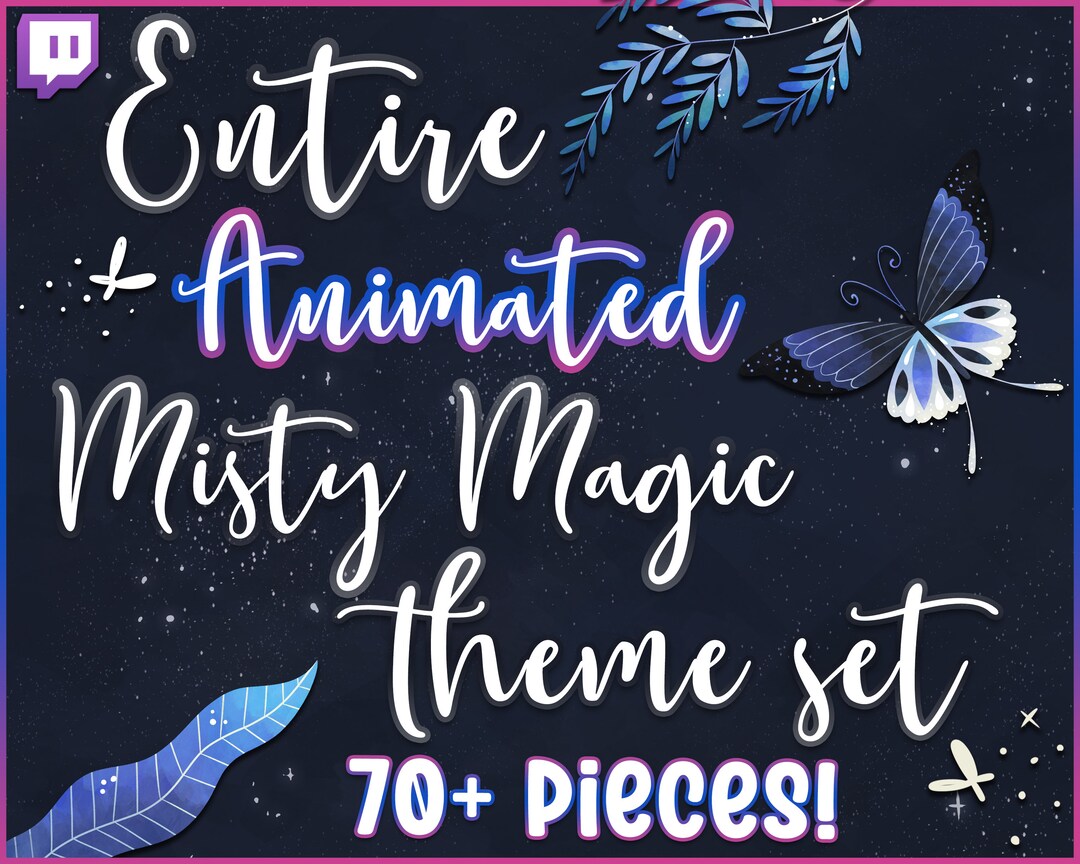 ENTIRE ANIMATED Misty Magic Theme Set Twitch Streamer Bundle Magic ...