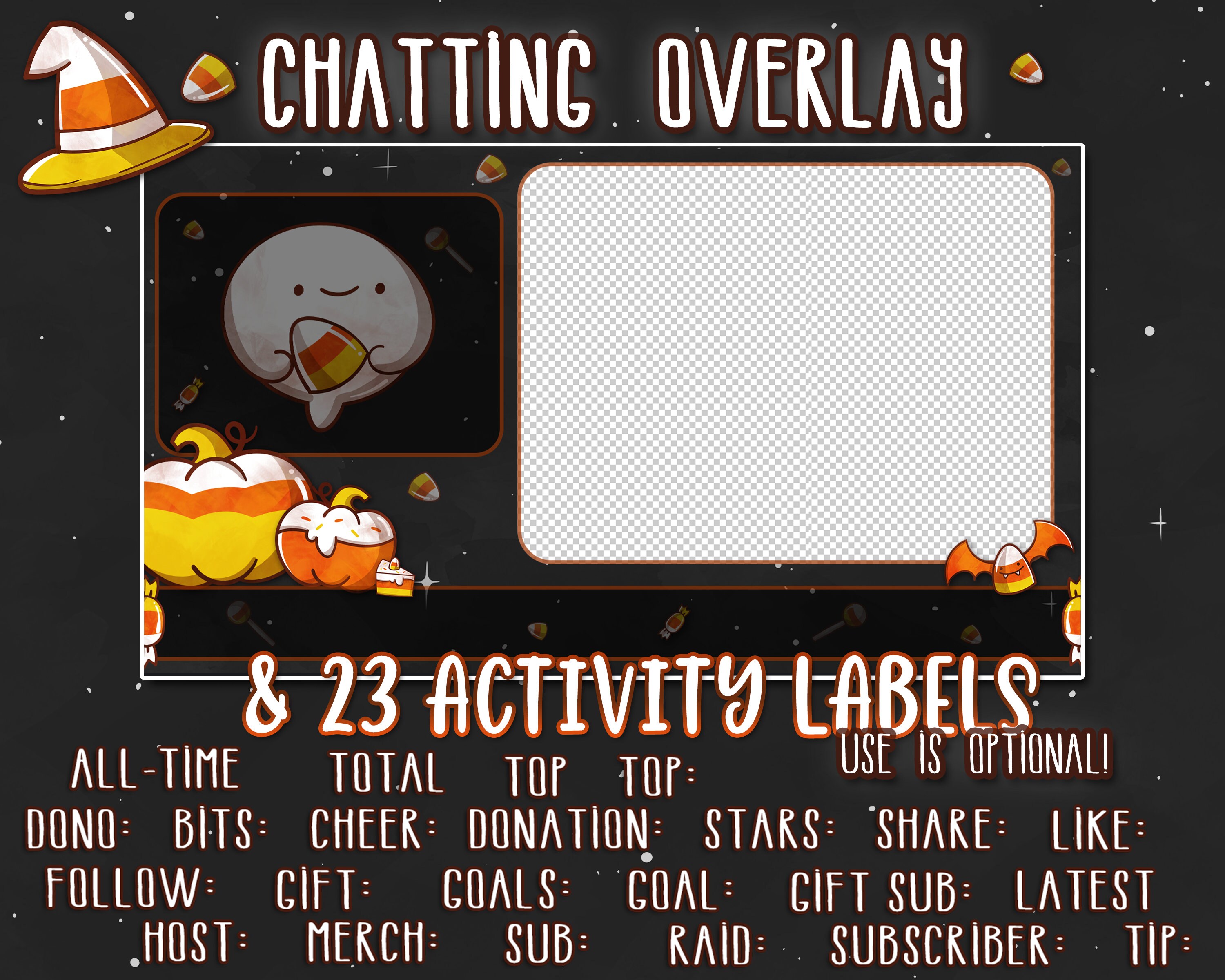 Halloween Ghost Overlays Twitch Streamer Overlays & Scenes - Etsy