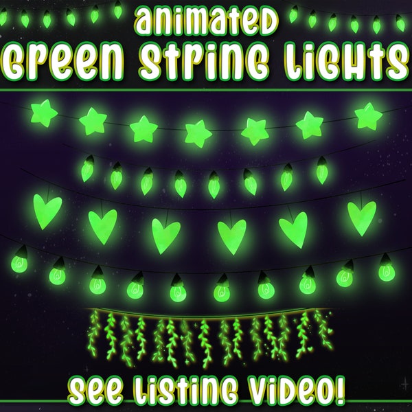 Green Twinkle Lights - Etsy