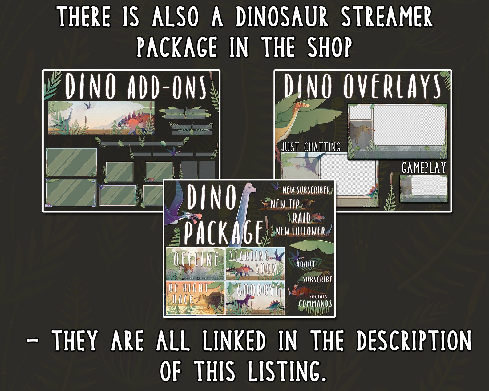 Dinosaur Twitch Emotes Channel Points Streamer Emote | Etsy