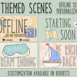 Adventure and Travel Twitch PACKAGE Streamer Scenes Panels - Etsy