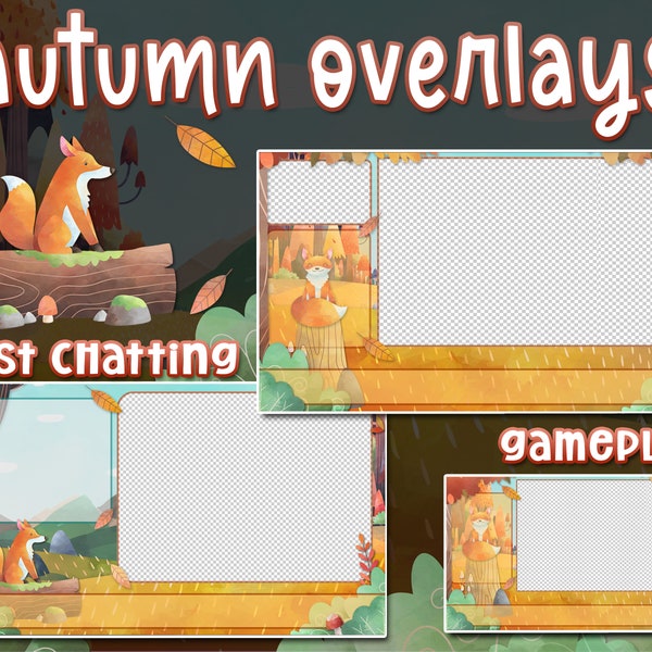Twitch Overlay Scene Just Chatting Green - Etsy