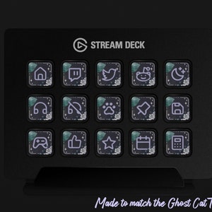 118 Stream Deck Icons Floral Night Streamdeck Twitch Streamer Assets ...