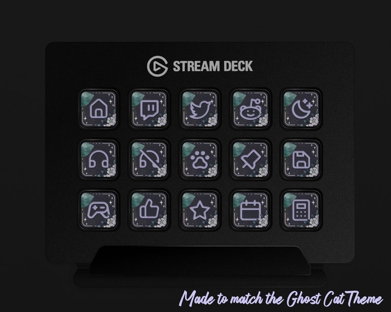 118 Stream Deck Icons Floral Night Streamdeck Twitch - Etsy