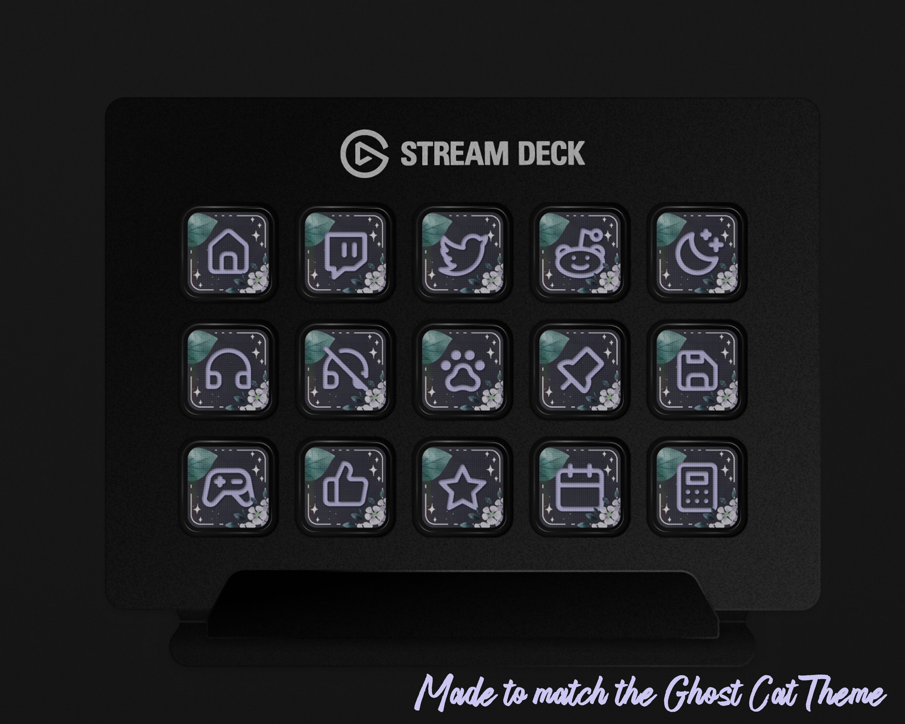 118 Stream Deck Icons Floral Night Streamdeck Twitch - Etsy